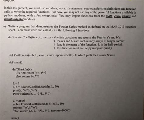 Dropbox In This Assignment You Must Use Variables