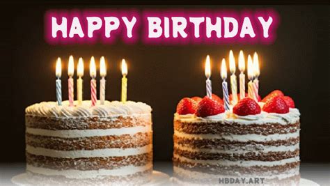 Happy Birthday Cake Gifs Hbday Art