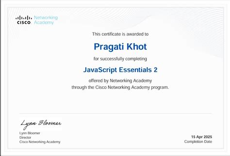 Javascript Webdevelopment Cisconetworkingacademy Codingjourney Pragati Khot 10 Comments