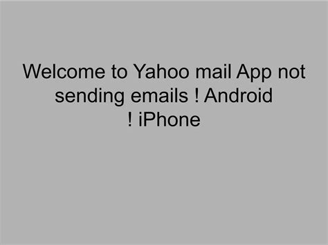 How To Fix Yahoo Mail Not Sending Emails PPTX