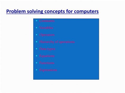 Ppt Problem Solving Concepts Powerpoint Presentation Free Download