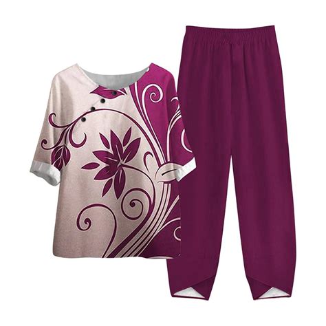 Купити Жіночі літні топи з принтом з напіврукавом і еластичною талією комплект з девяти