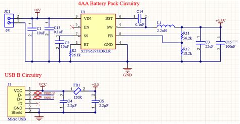 Microcontroller Integrating Usb And Tps62933 Buck Converter For Esp32 Electrical Engineering