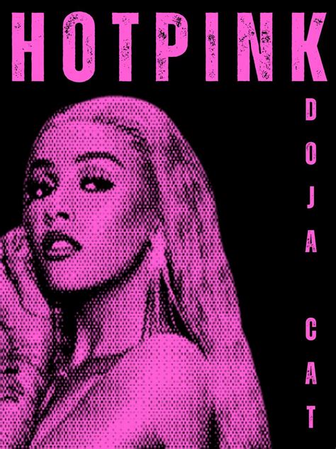 Hot Pink Doja Cat Poster Music Poster Pink Music Music Poster Design