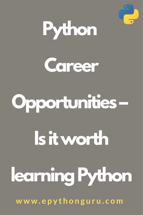 Python Career Opportunities Is It Worth Learning Python Side Income Python Programming