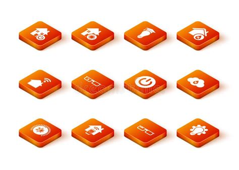 Set Thermostat Smart Home Remote Control System With Wi Fi Glasses Power Button Light Bulb