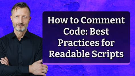 How To Comment Code Best Practices For Readable Scripts Youtube