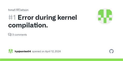 Error During Kernel Compilation Issue Hmxf Rtjetson Github