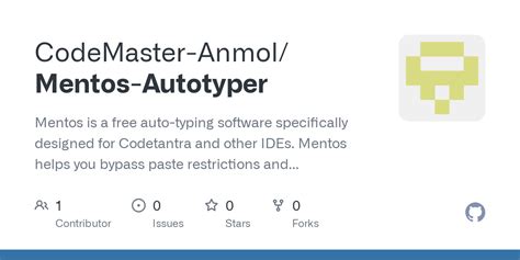 Github Codemaster Anmolmentos Autotyper Mentos Is A Free Auto Typing Software Specifically