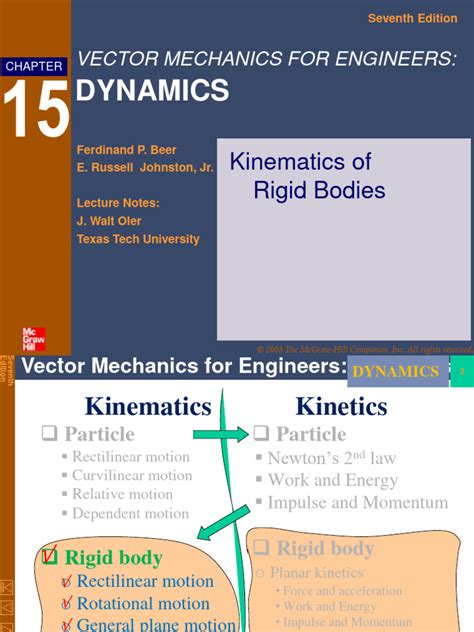 Mec420 4 Kinematics Of Rb Pdf