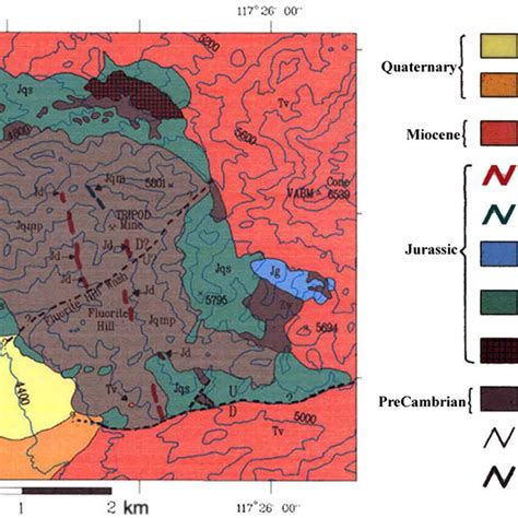 Geologic Map And Key Produced Utilizing Traditional Field Mapping Download Scientific Diagram