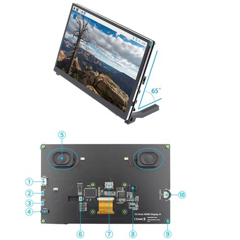 10 1 Inch 1024x600 Ips Pcap Tft Lcd Support Hdmi Connector And Raspberry Pi Hdmi Connector