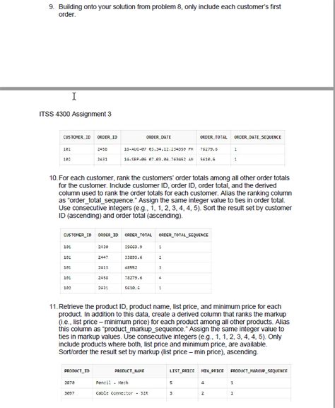 Solved ITSS 4300 Assignment 3 Assignment Information Schema Chegg