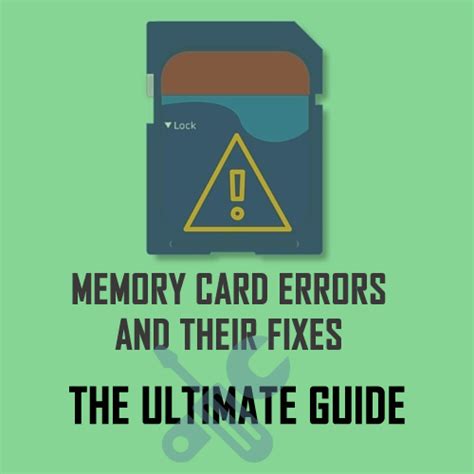 Memory Card Errors Problems Corruptions And Their Fixes