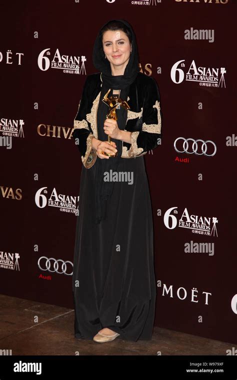 Iranian Actress Leila Hatami Poses During The 6th Asian Film Awards In