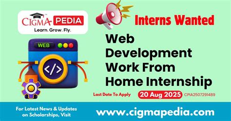 Web Development Work From Home Internship By Webshark Web Services How