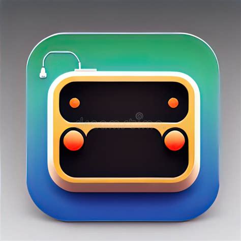 Radio Software App Style Icon Generative Ai Stock Illustration
