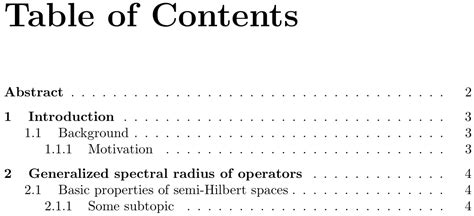 Make The Name Of Chapters In Table Of Contents In Bold And Increase The Spacing Between Chapters