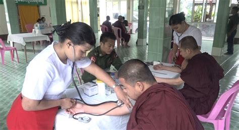 မှော်ဘီမြို့နယ်နှင့် အောင်မြေသာစံမြို့နယ်တို့ရှိ သံဃာတော်များနှင့