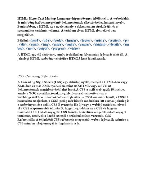 html css pdf