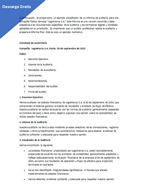 Ejemplo De Informe De Auditoria Forense 1 Pdf Document Images And