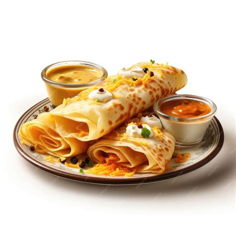 Foodie India Food Masala Dosa Thin Crepe Made From Fermented Rice And