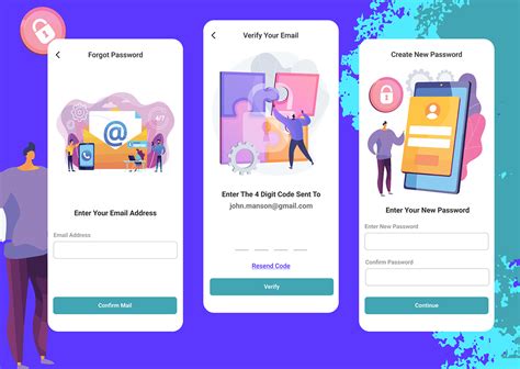 Forgot Password Screens On Behance