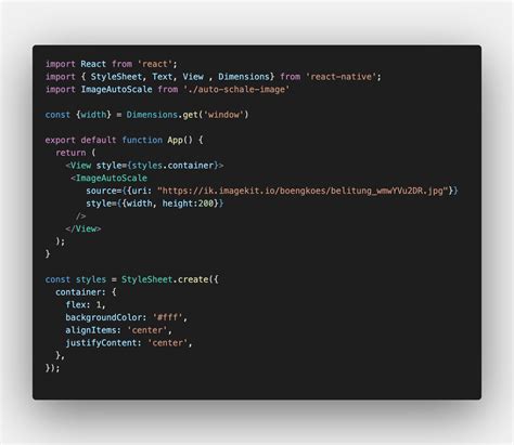 React Native Auto Scale Image Some Time When We Create React Native