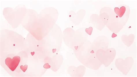 발렌타인 데이 대 한 마음으로 수채화 추상적인 배경 프리미엄 벡터