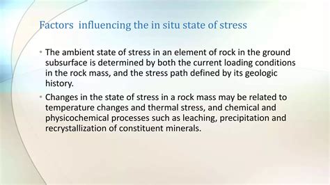 In Situ Stress Pptx Physics Science