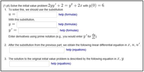 Solved Olve The Initial Value Problem 2yy2y2 2x Refer