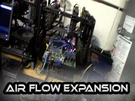 D Printed Crypto Mining Rig Modular Compact GPU Mining Frame Air Flow Expansion