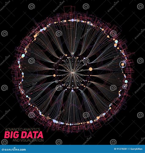 Big Data Round Visualization Futuristic Infographic Information Aesthetic Design Visual Data