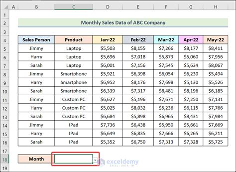 How To Apply The Sumifs With The Index Match Functions To Multiple Columns And Rows Easy Steps