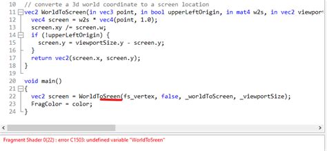 Spelling Error In Glslify Prevents Function From Compiling · Issue 42 · Mcneelghgl · Github
