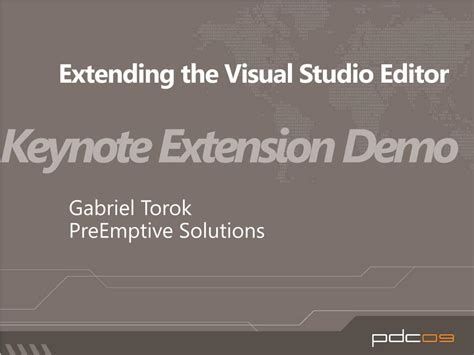 PPT Extending The Visual Studio 2010 Code Editor To Visualize Runtime