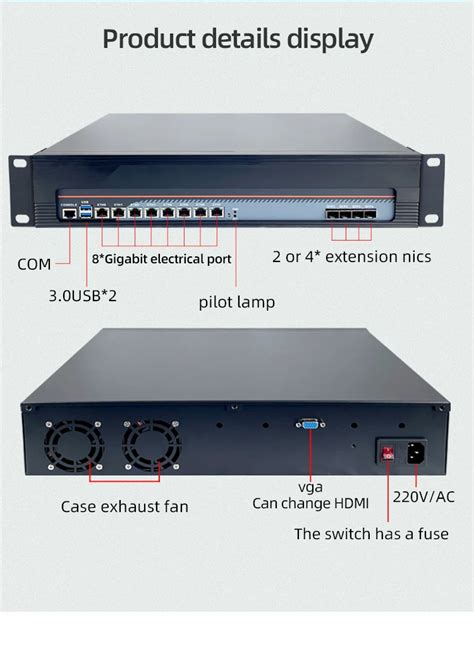 Hw Firewall 2u Router Industrial Pc B85 I5 4460 Pfsense 2 Ddr3 Firewall Appliance Server I5
