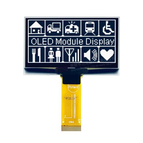 242 Inch Lcd Parallel Spi I2c Interface 128x64 Blue Oled Display