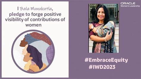 Bala Munukutla On Linkedin Oraclewomenlead Iwd2023