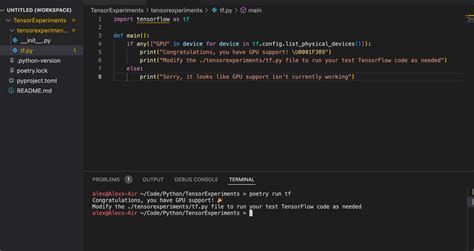 Boilerplate For Tensorflow On M1 Macbook