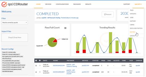 Cdrouter Quick Start Guide Qa Cafe Support