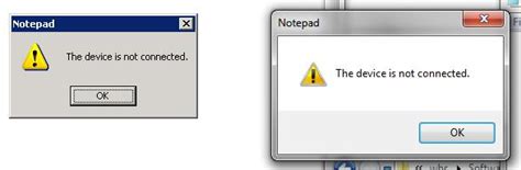 Notepad Error With The Device Connection Notepad Error With The Device Connection