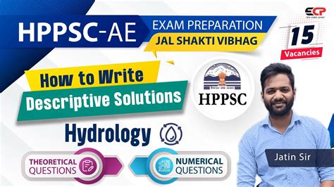 Hydrology Solutions To Descriptive Questions For Hppsc Hpsc Ae Written