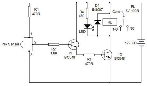 Pir Sensor Based Alarm Using Transistor And Um Ic