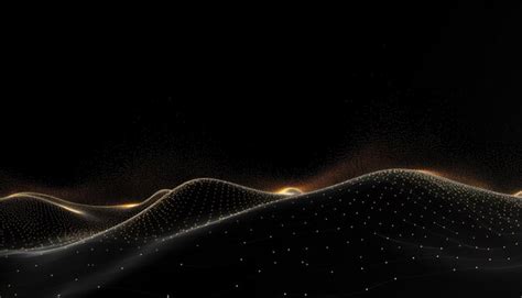 Premium Photo Black Hexagon Wave Of Particles And Lines Big