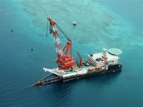 海底天然气海底可燃冰大山谷图库