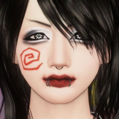 Visual Kei Cheek Makeup Adi Taig In 2025 Sims 4 Cc Makeup Sims Sims Hair