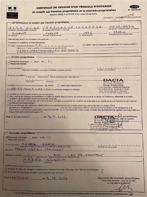 Certificat De Cession Pdf