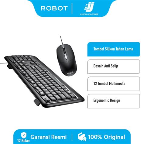 Jual Robot Km2600 Set Combo Keyboard And Mouse For Komputer Laptop Original Shopee Indonesia