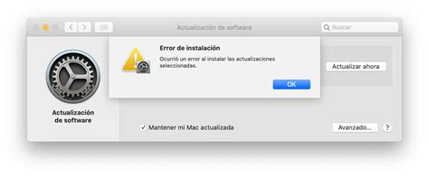 Macos Big Sur Installation Failed An Error Occurred While Installing The Selected Updates
